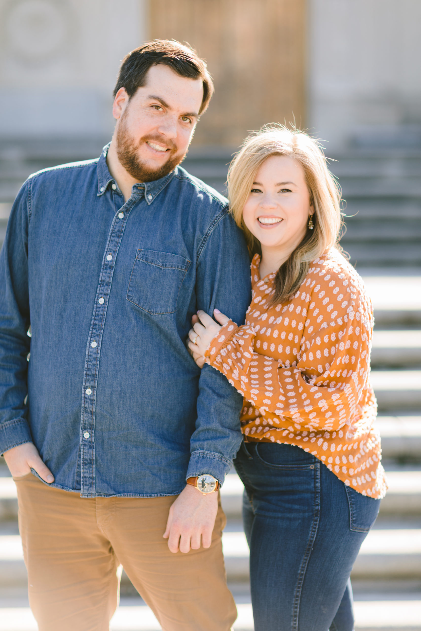 Indianapolis War Memorial Engagement Session | Ali & Rob